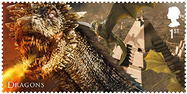 Download Dragons Stamp - Royal Mail Game Of Thrones Stamps - Full Size ...