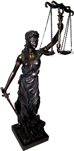 Download Justitia Themis Goddess Of Justice & Law Statue Bronze ...