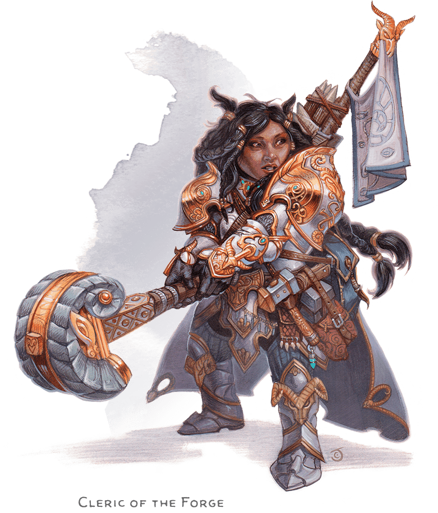 Download Illustration From Xanathar's - Dnd 5e Forge Cleric - Full Size ...