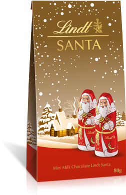 Download Lindt Mini Santa Bag - Lindt Santa - Full Size PNG Image - PNGkit