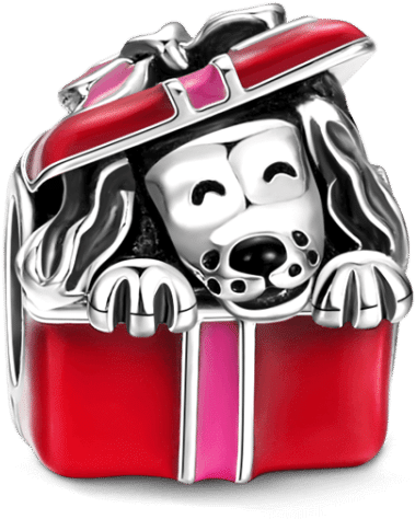 Download Dog In Gift Box - Full Size PNG Image - PNGkit