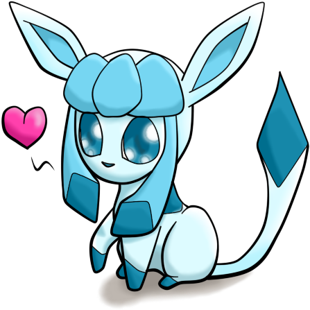 Download Royalty Free Stock By Spiritofhearts On Deviantart - Glaceon Chibi - Full Size PNG ...