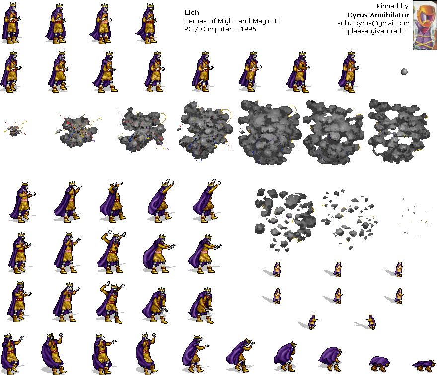 Download Click To View Full Size - Lich Sprites - Full Size PNG Image ...