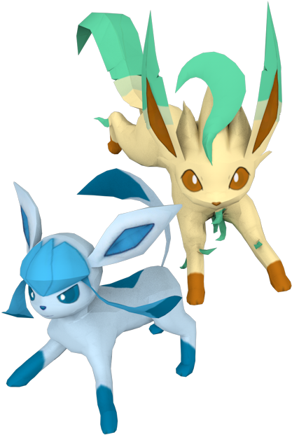 Download Download Zip Archive - Leafeon And Glaceon Figures - Full Size ...