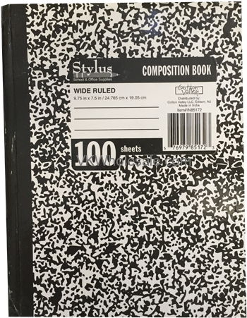 Download Composition Notebook Wholesale - Composition Book - Full Size ...