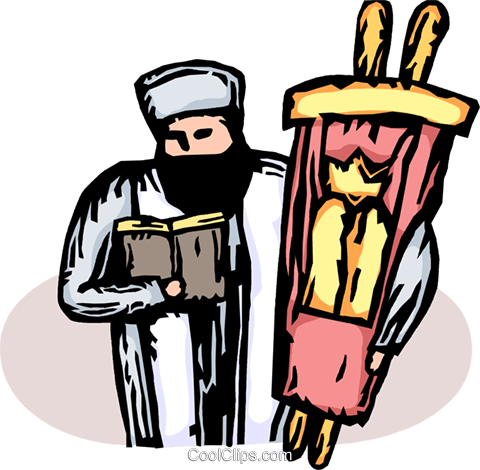Download Rabbi With The Torah Royalty Free Vector Clip Art Illustration ...