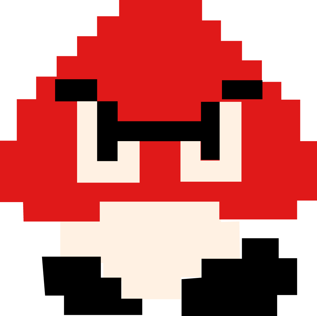 Download Vector-goomba - Super Mario Bros Goomba Sprite - Full Size PNG ...