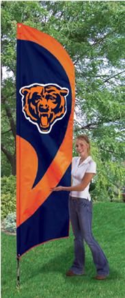 Download Chicago Bears Nfl Huge Vertical Indoor Outdoor Flag - New ...