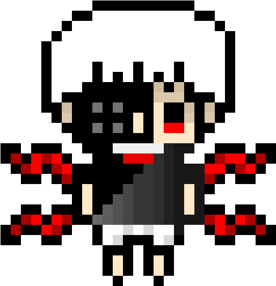 Download Tokyo Ghoul - Pixel Art Tokyo Ghoul - Full Size PNG Image - PNGkit