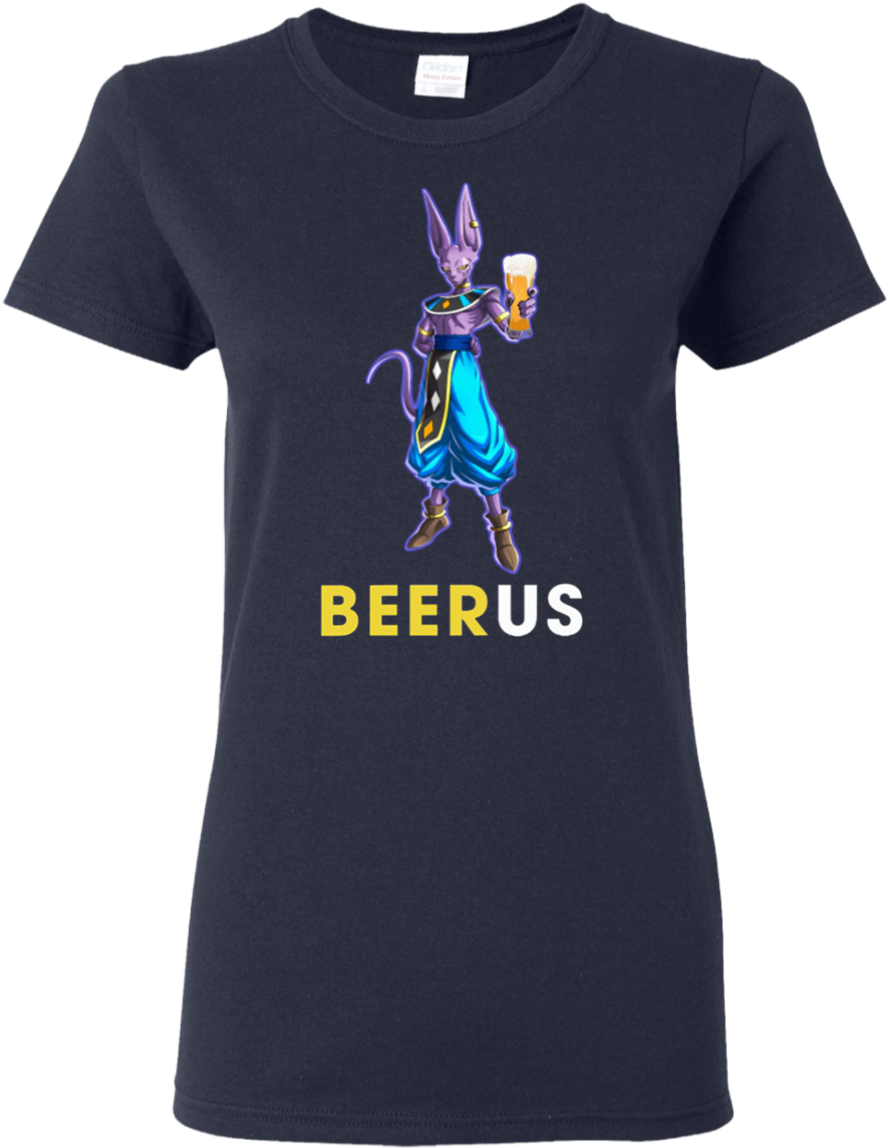 Download Beerus Drink Beer Shirt Funny - Customstyleslb Paar Tshirt ...