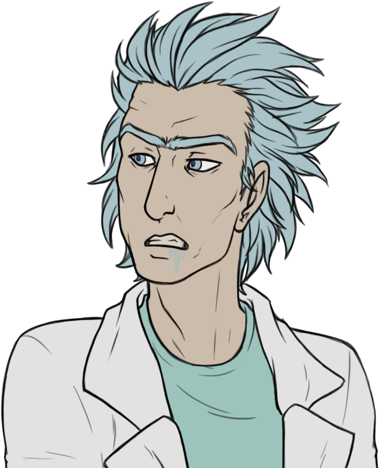 Download Drawing Rick Sanchez In My Drawing Style - Drawing - Full Size ...