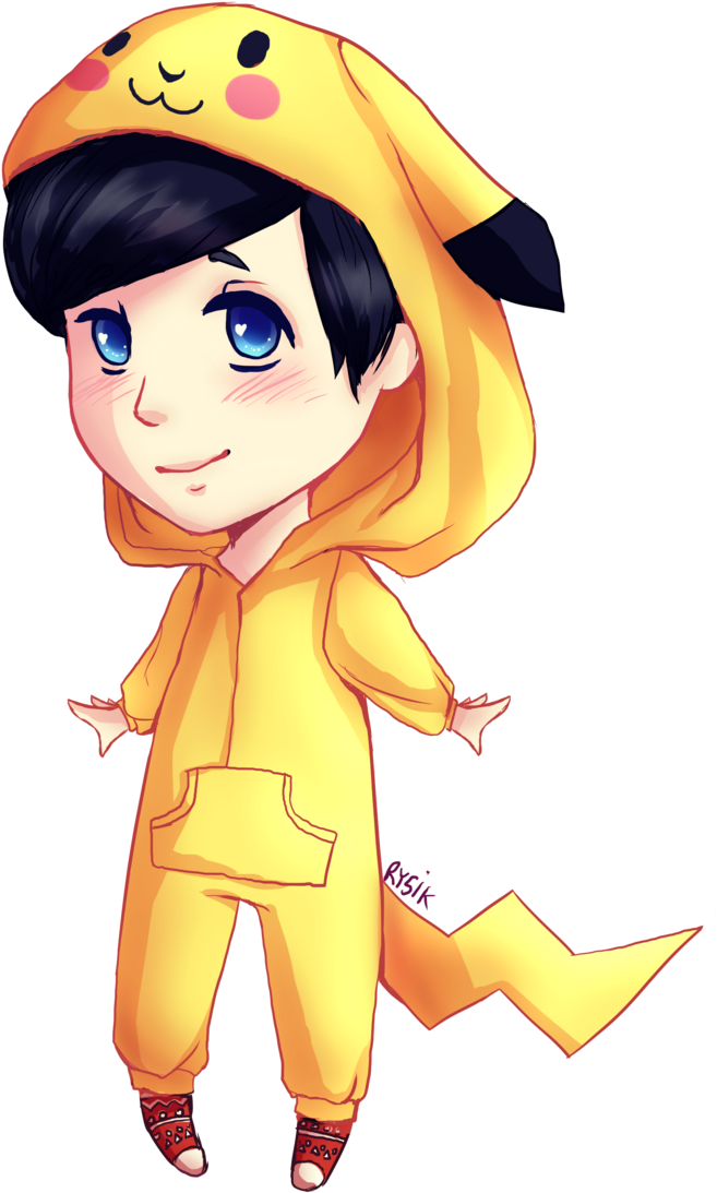 Download Phil Lester Cute Chibi By Rysikart On - Phil Lester Cartoon ...