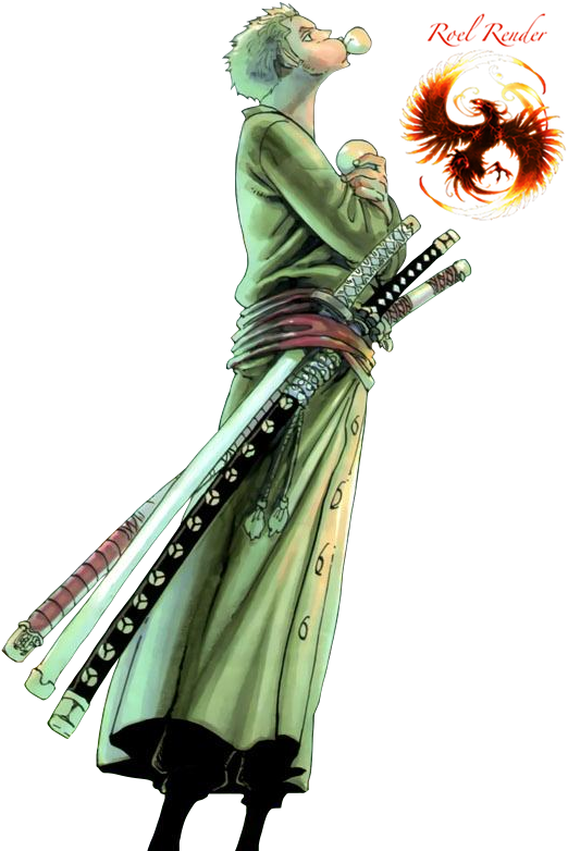 Download Standing Zoro "penake Nyapo" - One Piece Zoro Side View - Full ...