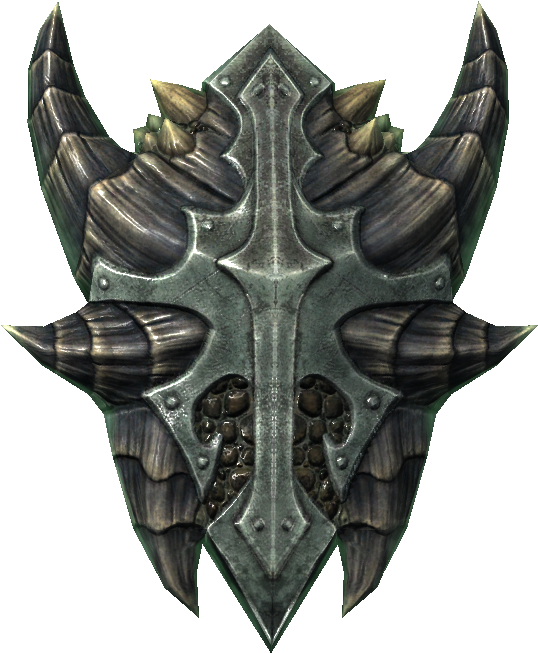Download Skyrim Dragonscale Shield - Full Size PNG Image - PNGkit