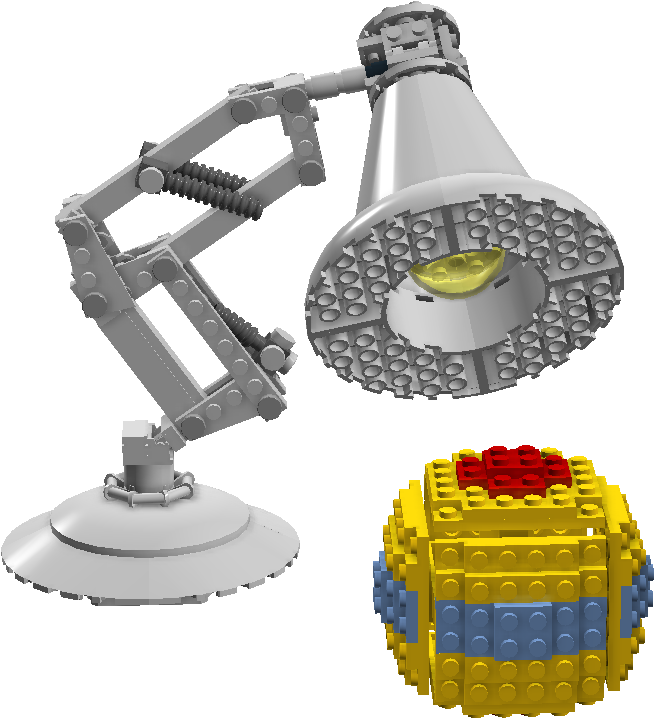 Download Disney Pixar Luxo Jr Lamp - Lego Pixar Desk Lamp - Full Size ...