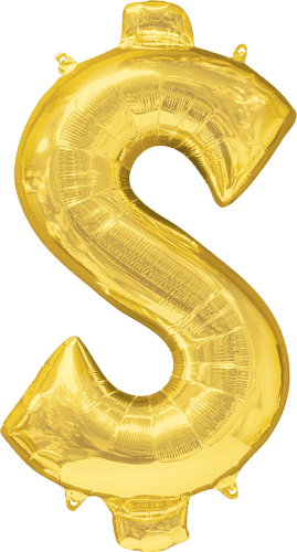 Download 40" Dollar Sign $ Balloon - Foil Dollar Sign Balloon - Full ...