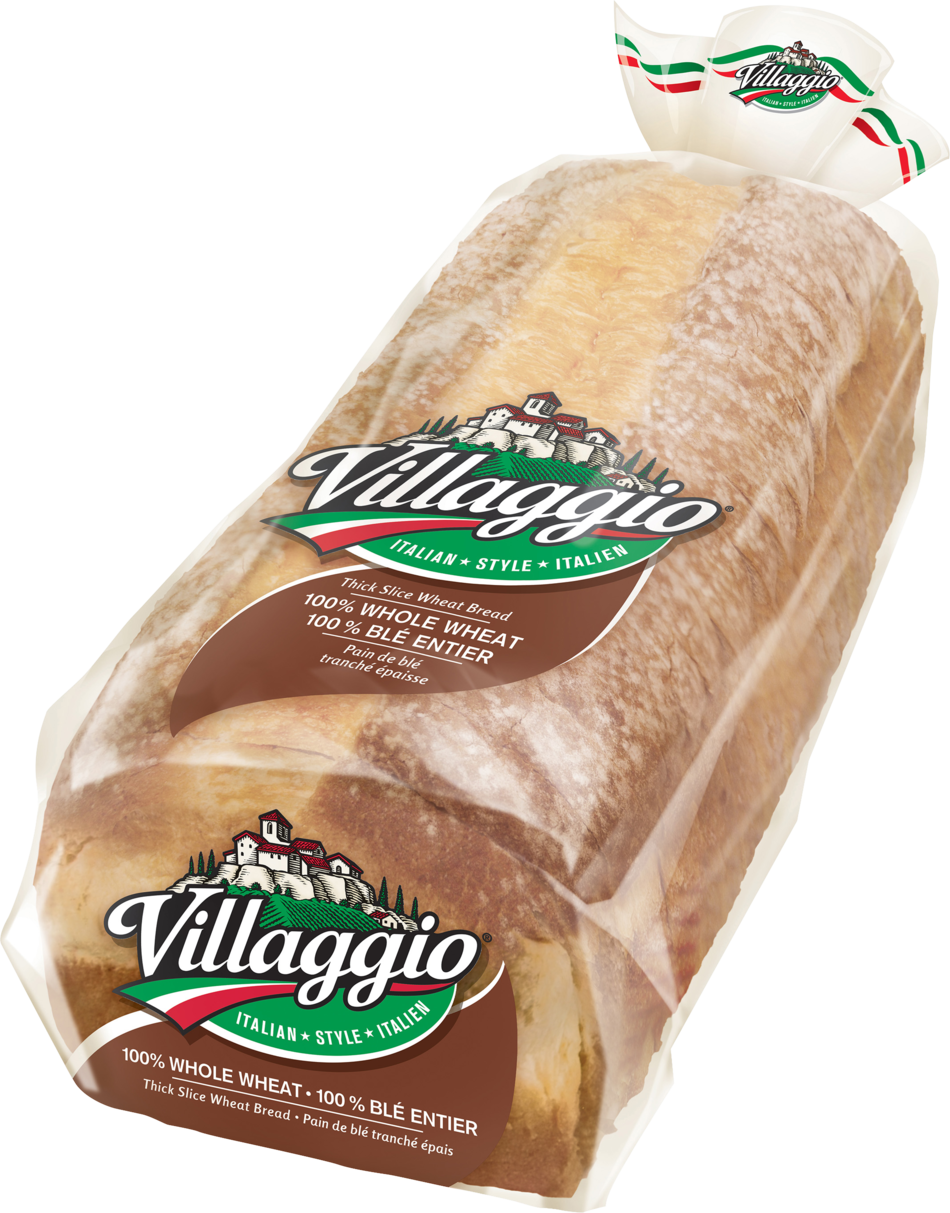 Download Villaggio® 100% Whole Wheat Thick Sliced Italian Style - Bread ...