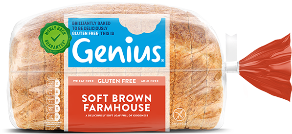 Download Genius Gluten-free Bread On White Background - Genius Gluten ...