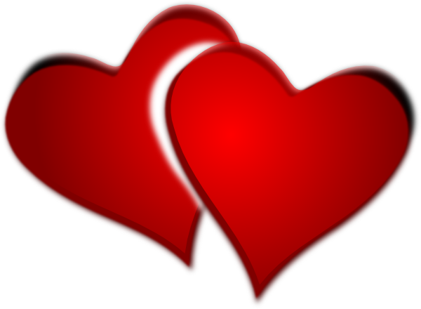 Download Hearts Clip Art At Clker Com Vector - Two Heart Images Png ...
