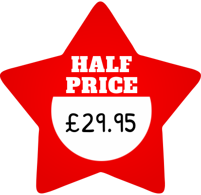 Download Half Price Sticker - Full Size PNG Image - PNGkit