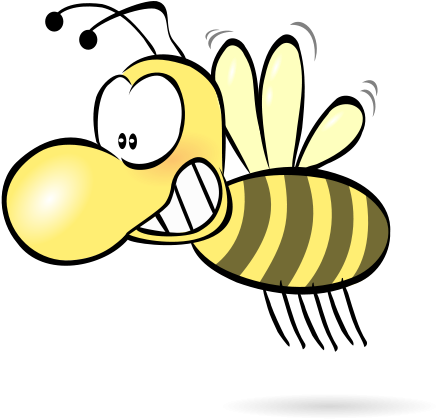 Download Image Black And White Transparent Bees Bee Illustration ...