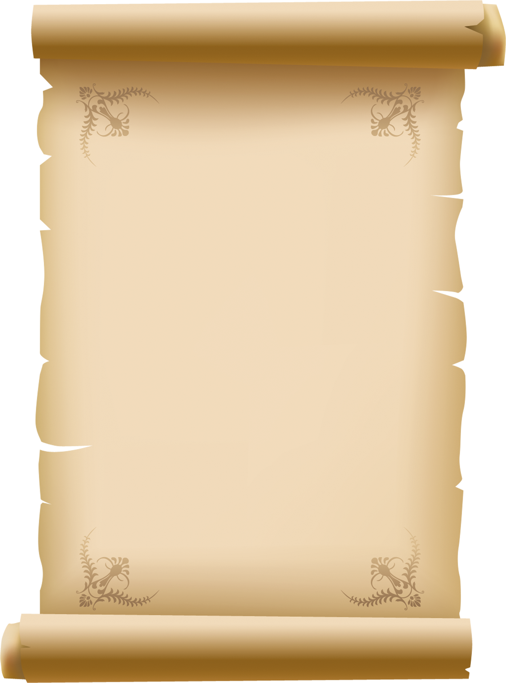 Download Scroll Paper Png - Old Paper Scroll Art - Full Size PNG Image ...