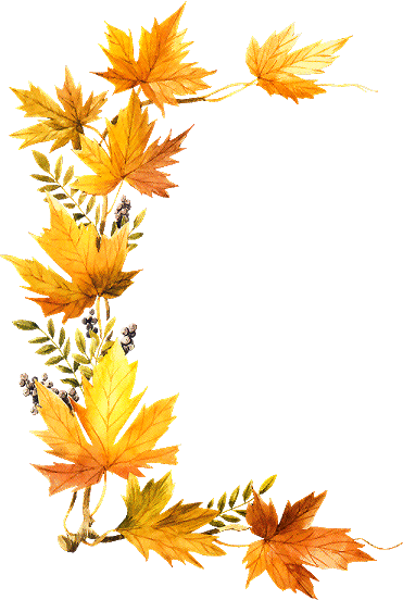 Download Foliage Clipart October - Fall Borders - Full Size PNG Image ...