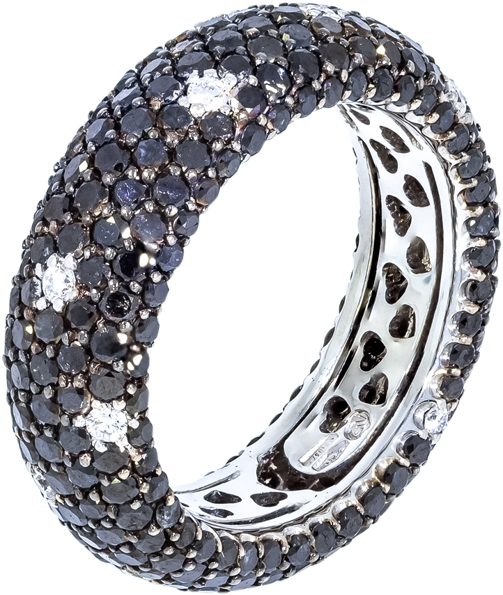 Download Black Diamond Wedding Band - Wedding Ring - Full Size PNG ...