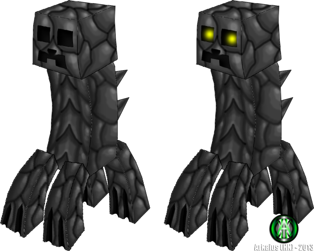 Download File History - Minecraft Cave Creeper - Full Size PNG Image ...