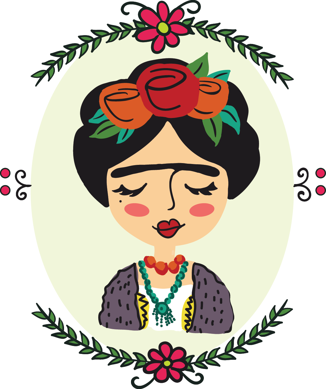 Download -frida Kahlo - Frida Kahlo Illustration - Full Size PNG Image ...