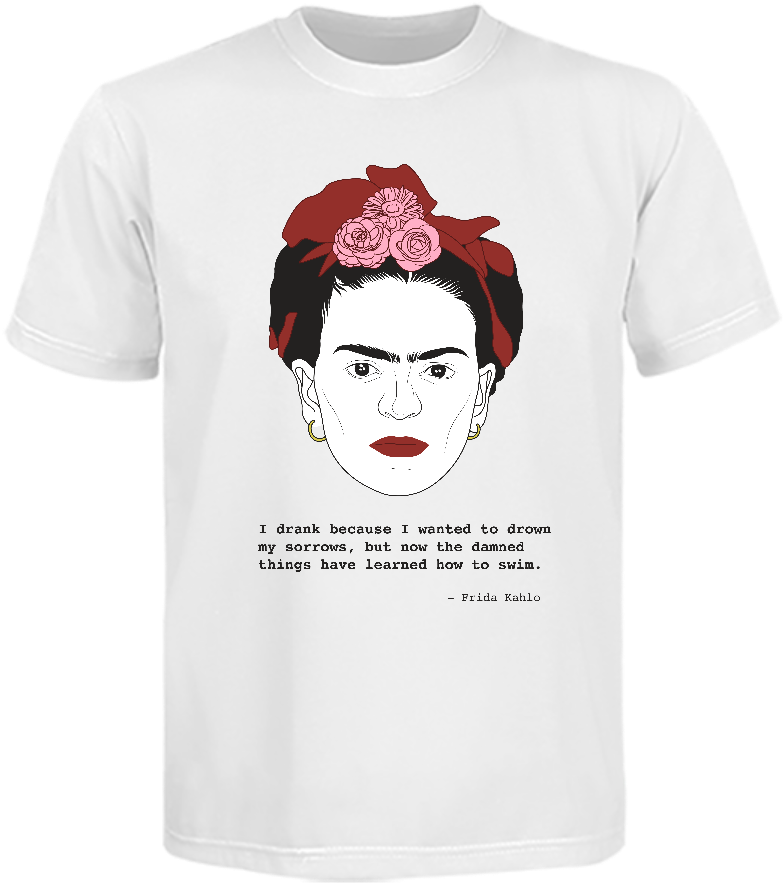 Download Frida Kahlo - Ricci Rivero T Shirt - Full Size PNG Image - PNGkit