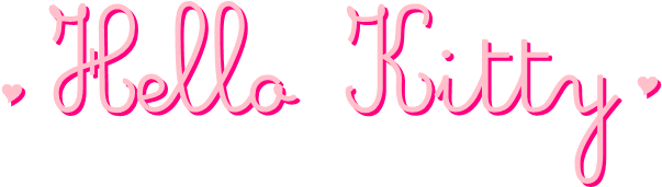 Download // Hellokitty - Calligraphy - Full Size PNG Image - PNGkit