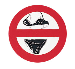 Download Pvc Sticker No Swimsuits - Lalizas Sticker No Swimsuits 135 Mm ...