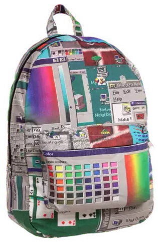 Download Vaporwave Backpack - Full Size PNG Image - PNGkit