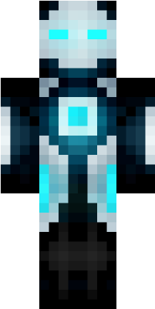 Download Alpha User - Blue Robot Skin Minecraft - Full Size PNG Image ...