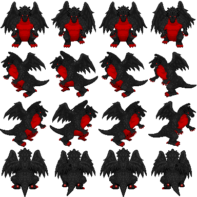 Download Black Dragon - Rpg Maker Character Dragon - Full Size PNG ...