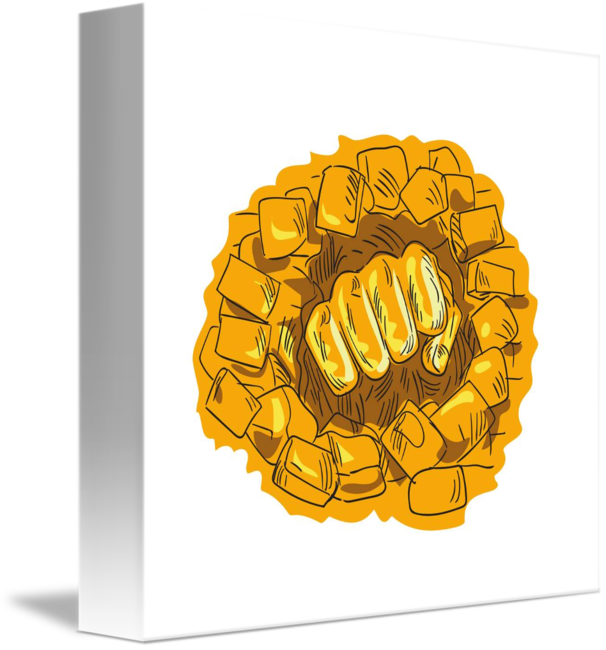 Download Drawing Bricks Breaking Wall - Drawing - Full Size PNG Image ...