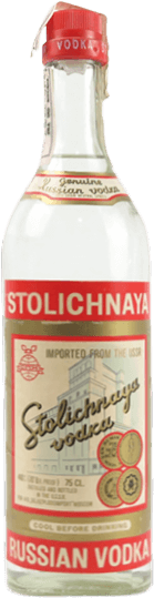 Download Stolichnaya Vodka 1970s - Stolichnaya 100 Proof - Full Size PNG Image - PNGkit