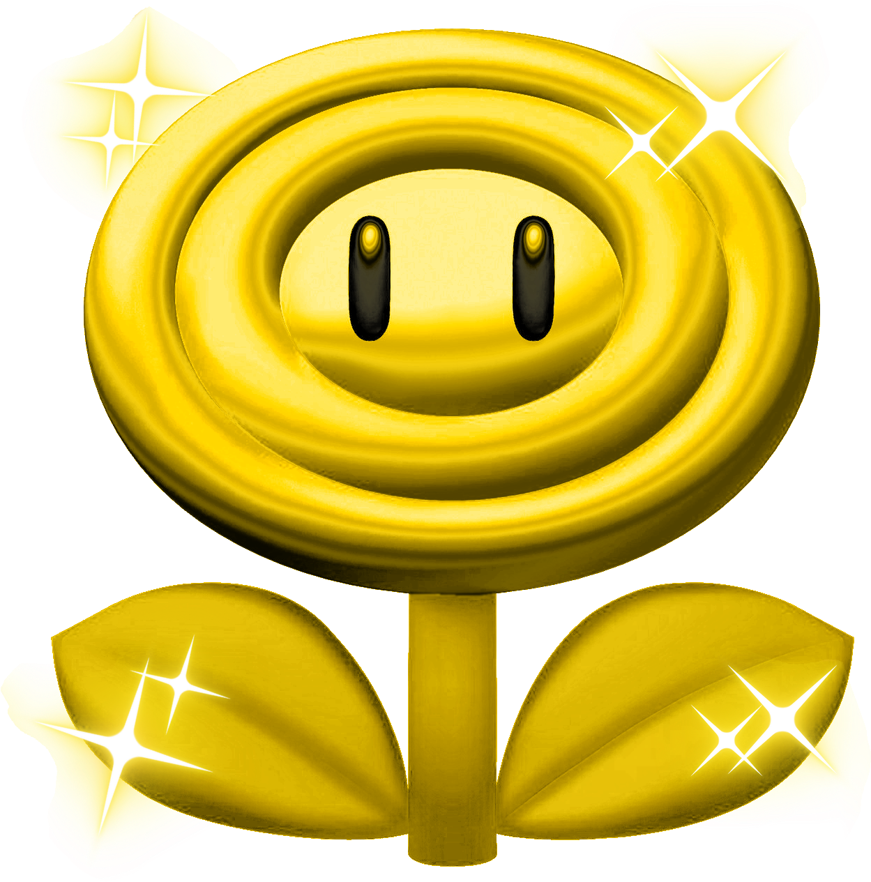 Download Gold Flower - Mario Flower - Full Size PNG Image - PNGkit