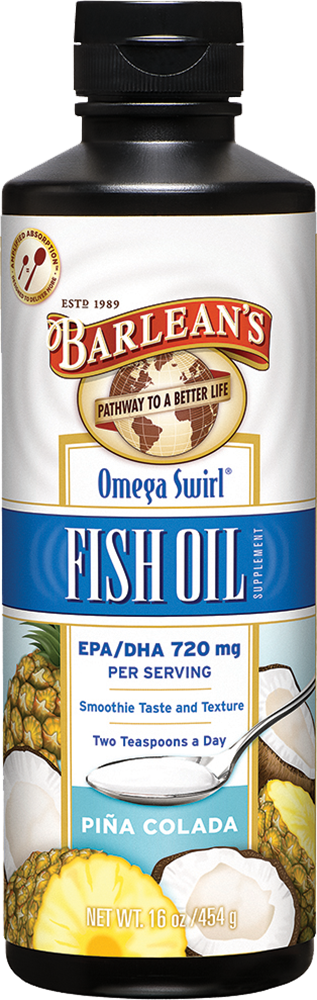 Download Barlean's - Omega Swirl Omega-3 Fish Oil Pina Colada - Full ...