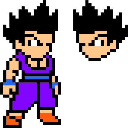 Download Gohan-san - Pixel Art - Full Size PNG Image - PNGkit