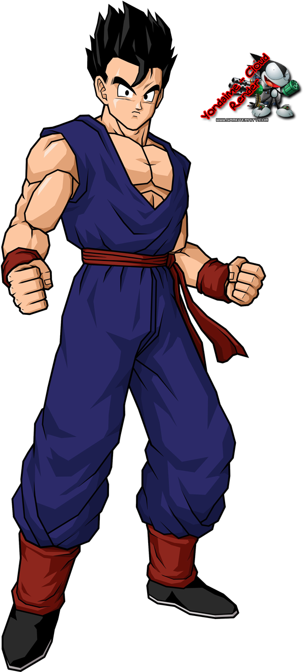 Download Blue And Red Gohan - Full Size PNG Image - PNGkit