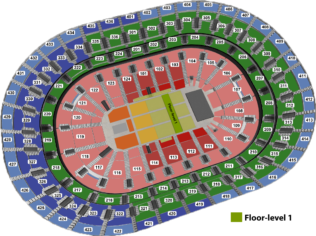 Download Level Floor North, Rows R To Y - Soccer-specific Stadium ...