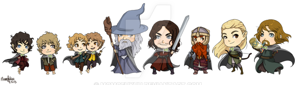 Download Ring Drawing Hobbit - Lord Of The Rings Chibi - Full Size PNG ...