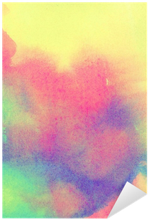 Download Transparent Abstract Colorful Watercolor Background Sticker ...