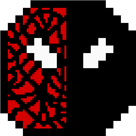 Download Spudder-man And Venom - Deadpool Face Pixel Art - Full Size ...