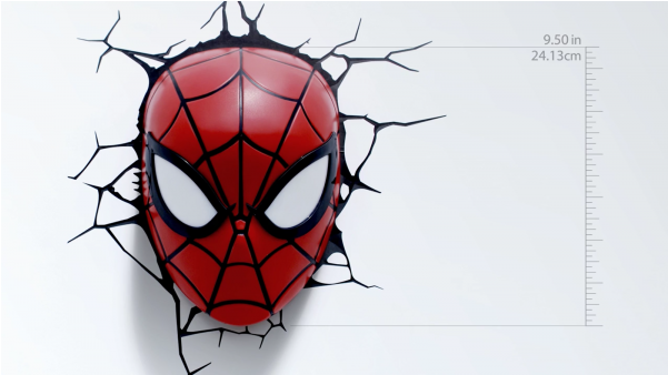 Download Spiderman Head 3d Fx Night Light - Full Size PNG Image - PNGkit