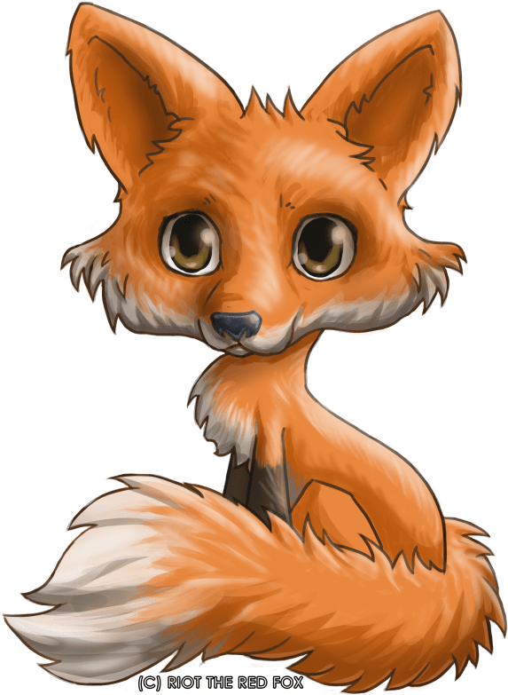 Download Riot The Red Fox Chibi - Red Fox - Full Size PNG Image - PNGkit