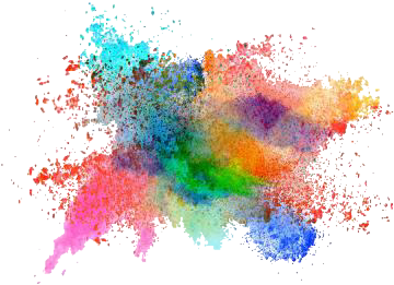 Download Colorful Sticker - Color Powder Explosion Png - Full Size PNG ...