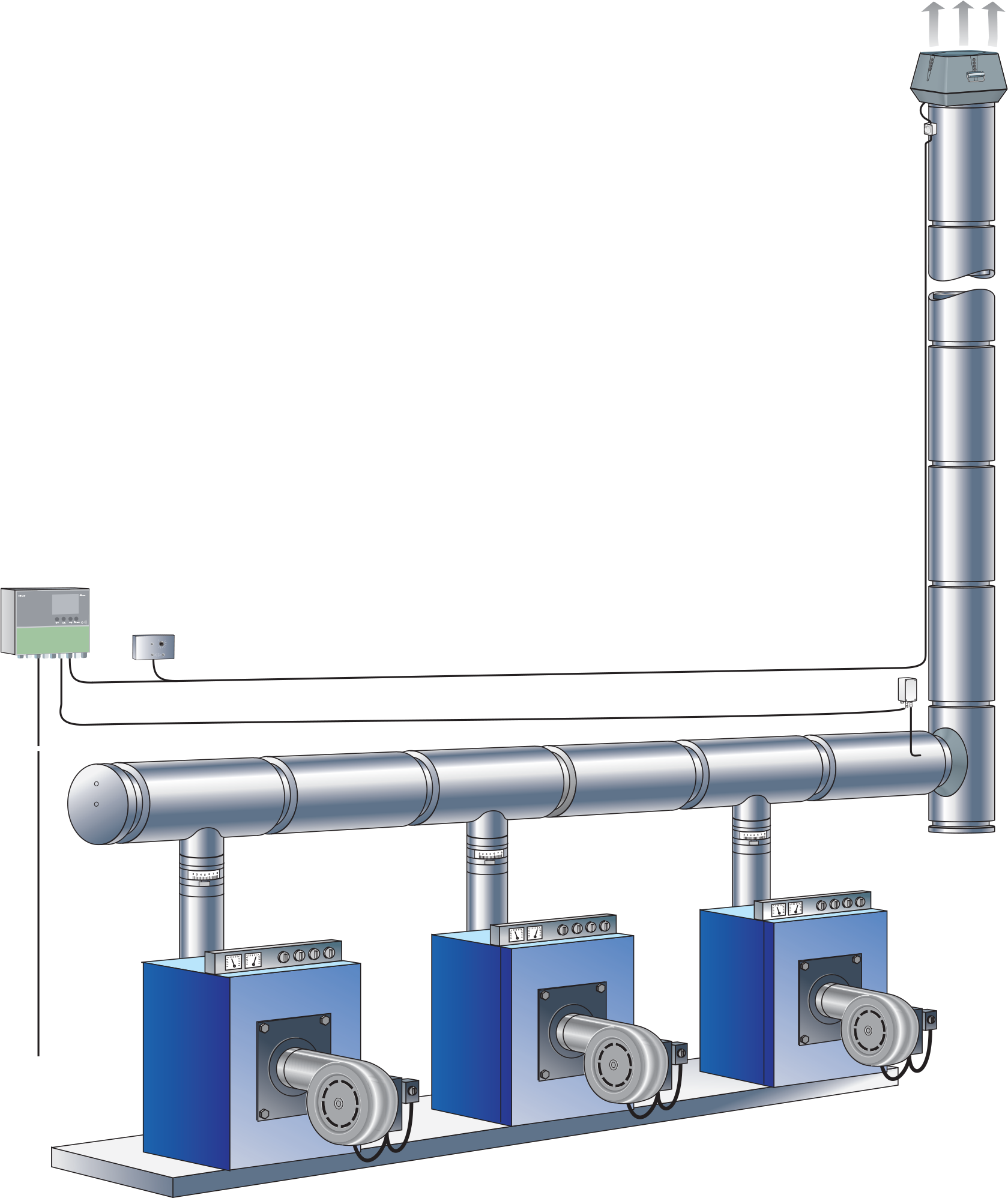 Download Oil And Gas Boilers - Gas Boiler Chimney - Full Size PNG Image ...